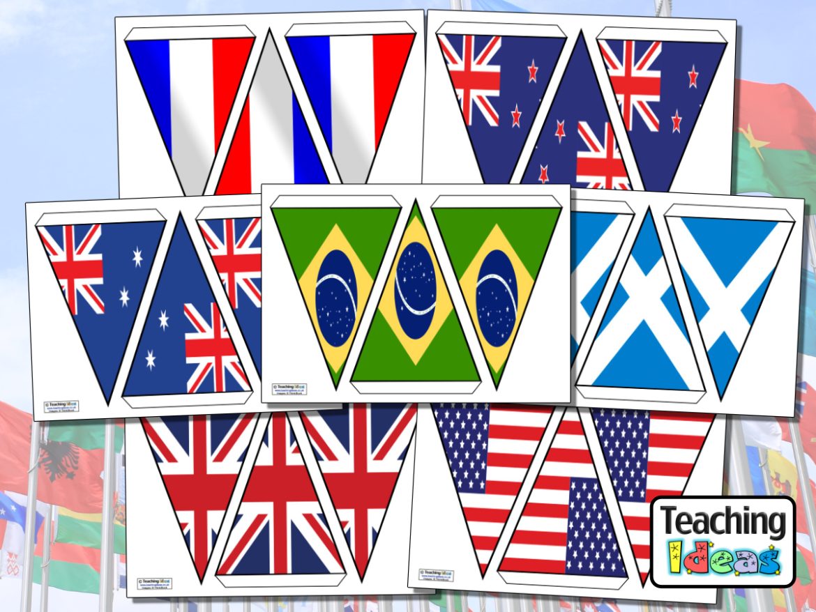 Bunting - Country Flags - Teaching Ideas