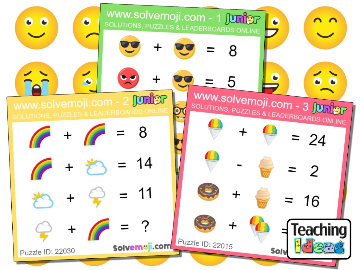 Junior Emoji Puzzles - Teaching Ideas